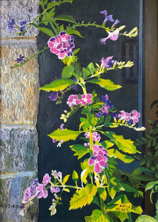 Chocolate Flowers by the Window - Empty Gallery - Paintings & Prints ...