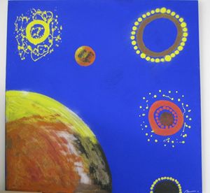 Rainbow Stars - Christine Rufflet - Paintings & Prints, Abstract, Other ...