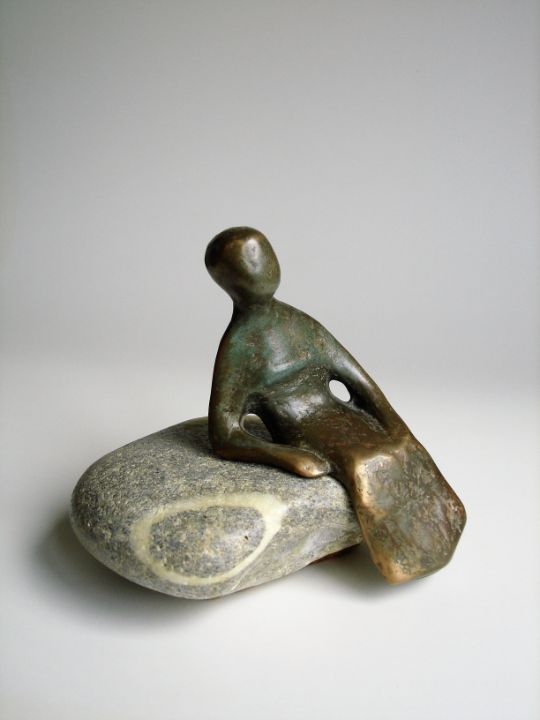 Time to be Alone - Hedwig Hayoz-Häfeli - Sculptures & Carvings, People ...