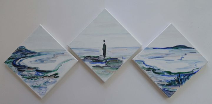 Pacific Dream 3-Piece - Hedwig Hayoz-Häfeli - Paintings & Prints ...