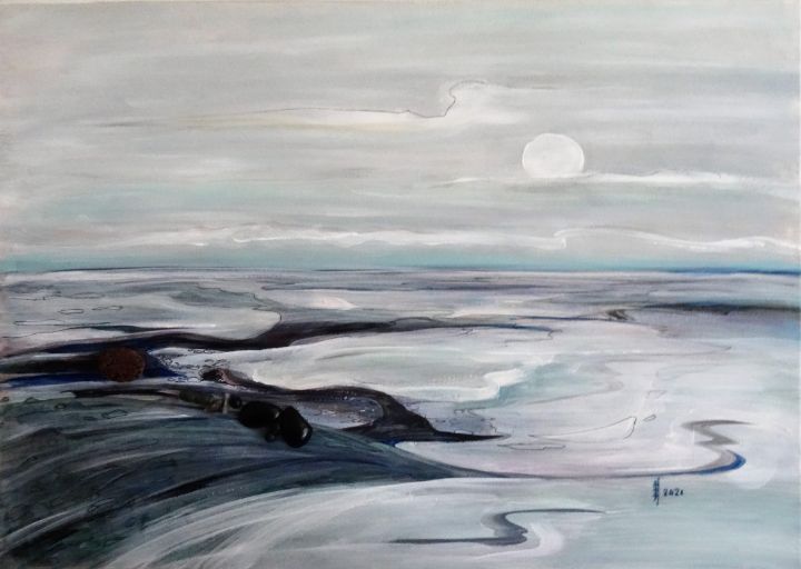 White Sun - Hedwig Hayoz-Häfeli - Paintings & Prints, Astronomy & Space ...