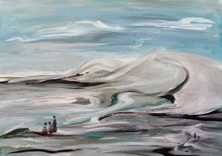 Bedouin Children - Hedwig Hayoz-Häfeli - Paintings & Prints, Ethnic ...