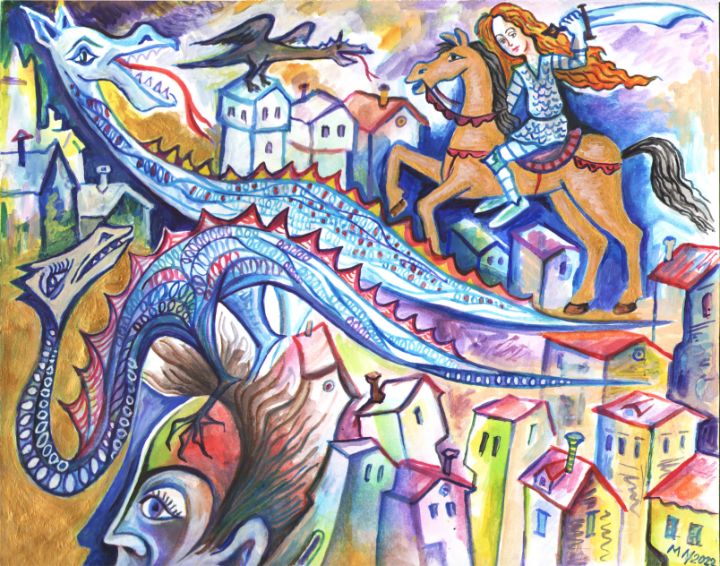 If St. George is a woman - Miniature Gallery - Paintings & Prints ...