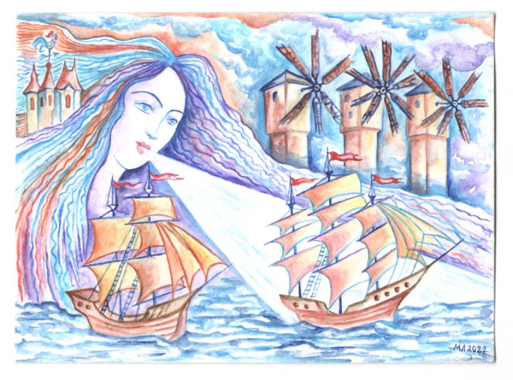 Headwind - Miniature Gallery - Drawings & Illustration, Fantasy ...