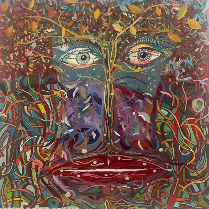 Abstract Forest Face Painting - Casey Klein - Paintings & Prints ...