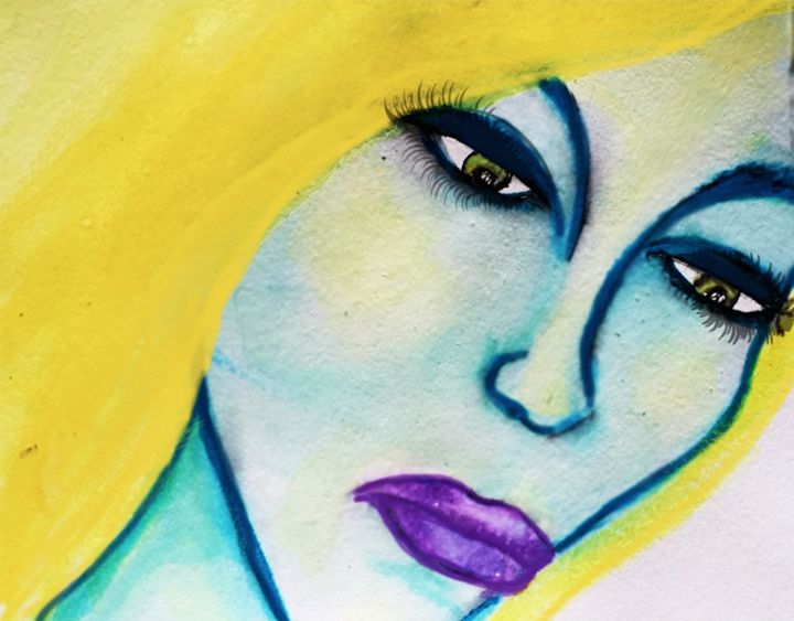 Feeling Blue - Art by Koala - Paintings & Prints, People & Figures ...