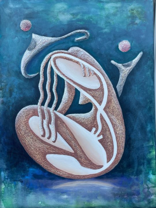 Mermaid in Perfect Balance - Art by Mykola Babiy - Paintings & Prints ...