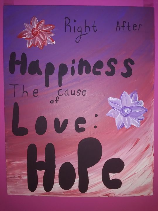 Love, Hope, and Happiness - Fairweather - Paintings & Prints, Flowers ...