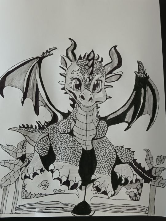 The friendly dragon - Tiffany's Sketches - Drawings & Illustration ...