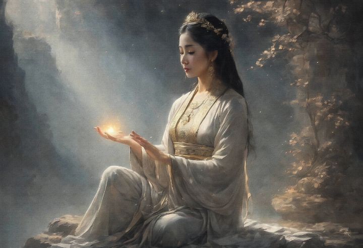 Kuan Yin, the Goddess of Light - Ronald Coone - Digital Art & AI, Religion, Philosophy ...