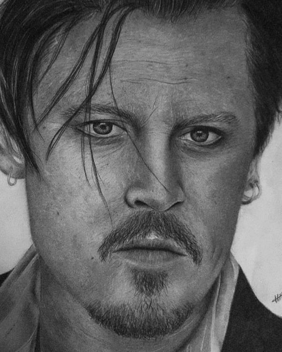 Johnny Depp portrait - Pavlovic Ivana - Drawings & Illustration, People ...