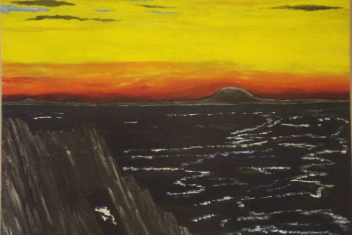 Ramsey Island Sunset - Mark Rosser - Paintings & Prints, Landscapes ...