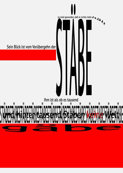 Rilke: "Der Panther" - Erste Strophe - aliasedspuminess - Digital Art ...