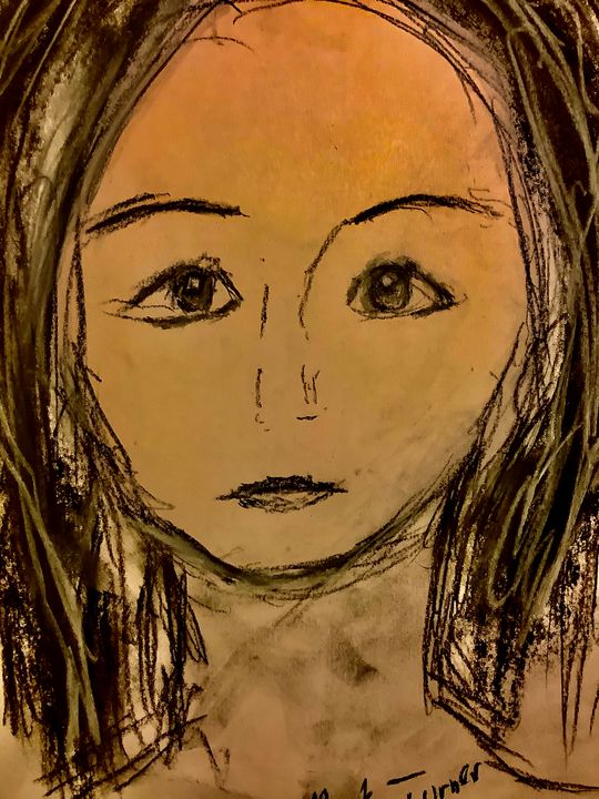 Orange - Mark Turner - Paintings & Prints, People & Figures, Portraits ...