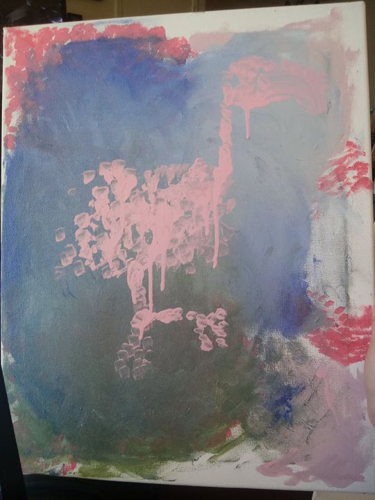 Drippy Flamingo - Nicole Niche - Paintings & Prints, Animals, Birds ...