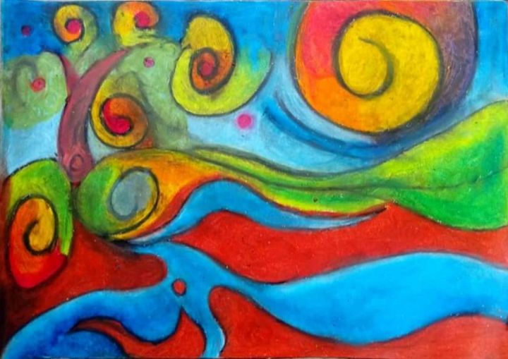 River side Colors - IDecornCrafts - Paintings & Prints, Landscapes ...