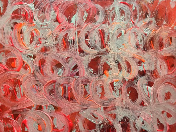 Red and Orange Abstract - NVNEZ - Paintings & Prints, Abstract, Color ...