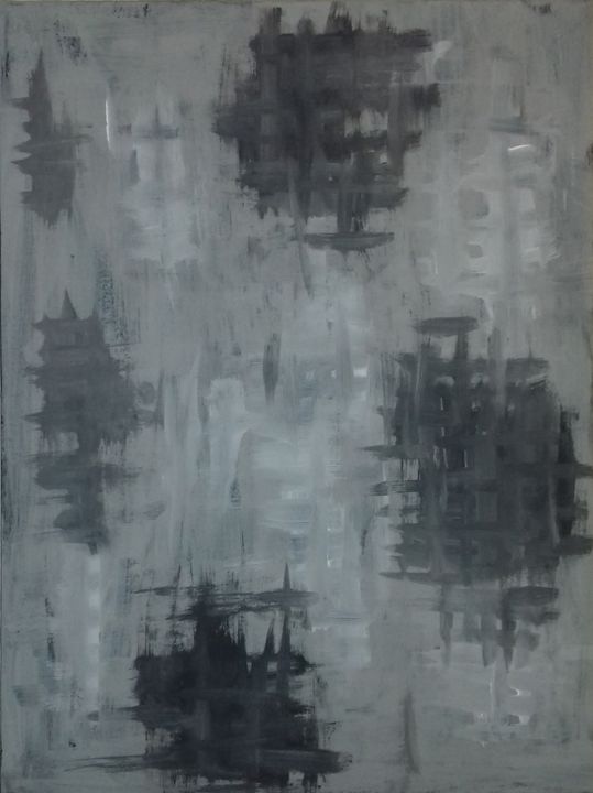 Ghosts - Purple Goat Abstracts - Paintings & Prints, Abstract, Other ...