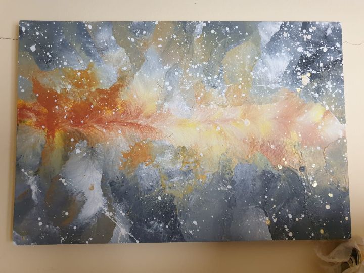 Deep pain - Sylvia magdi - Paintings & Prints, Astronomy & Space, Other Astronomy & Space - ArtPal