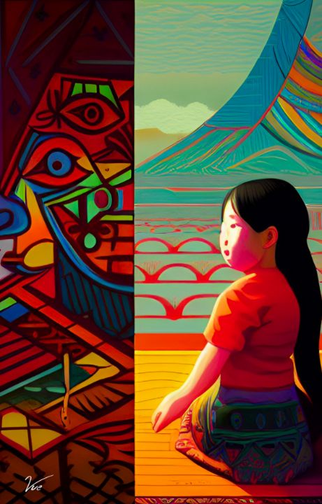 Hmong Fine Art 47 Print - Art by M. Vue Fine Art Gallery - Paintings ...