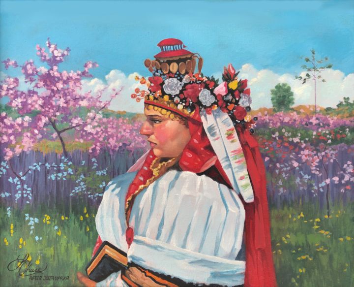“Bride from Kunovice” - Totally Czech Art - Paintings & Prints, Ethnic ...
