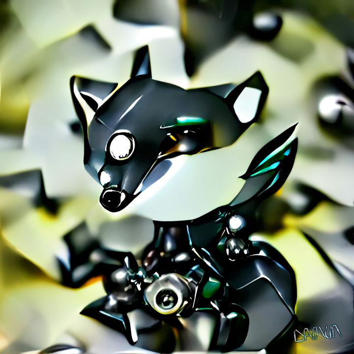 Mechanical Fox 0.02 - DREAMS|of|DAMUN - Digital Art & AI, Abstract ...