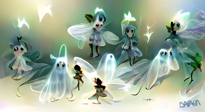 Ghost Fairies 0.01w - DREAMS|of|DAMUN - Digital Art & AI, Abstract ...