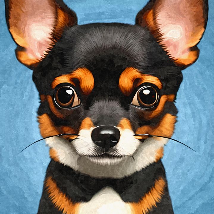 Chihuahua Portrait - Artistic Inspiration Studios - Paintings & Prints ...