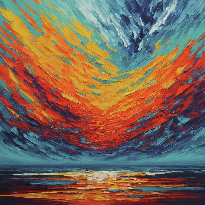 Chaotic Canvas of Emotion - Rivershore - Digital Art & AI, Abstract ...