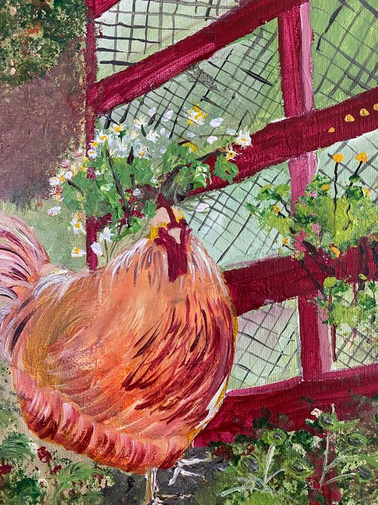 Sasha chicken - Paintings By Glenda - Paintings & Prints, Animals ...