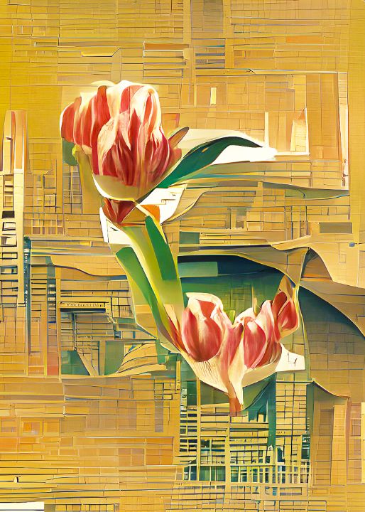 Broken Tulip - Visions by J - Digital Art & AI, Flowers, Plants ...