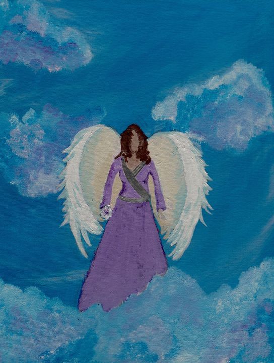 Angel in Purple - InkSpot Original Art - Paintings & Prints, Religion ...