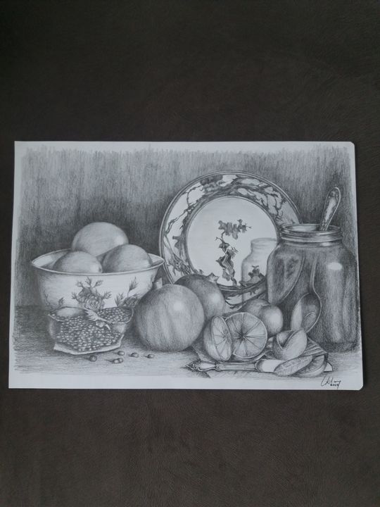 fruit table - O.S. ART - Drawings & Illustration, Food & Beverage ...
