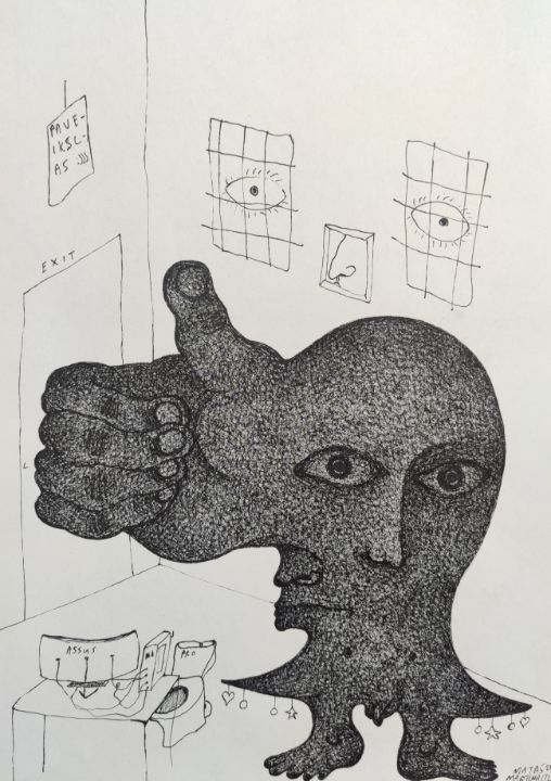 Original untitled drawing - Matas Martinaitis gallery - Drawings ...