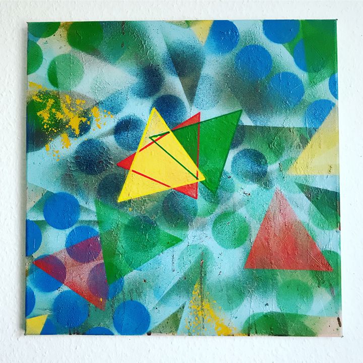 Treangle - Frank Hollmann - Paintings & Prints, Abstract, Geometric ...