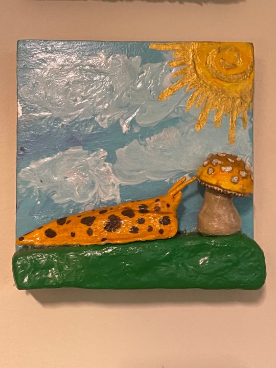 Sunshine slug wall art - Nicole Robinson art - Sculptures & Carvings ...