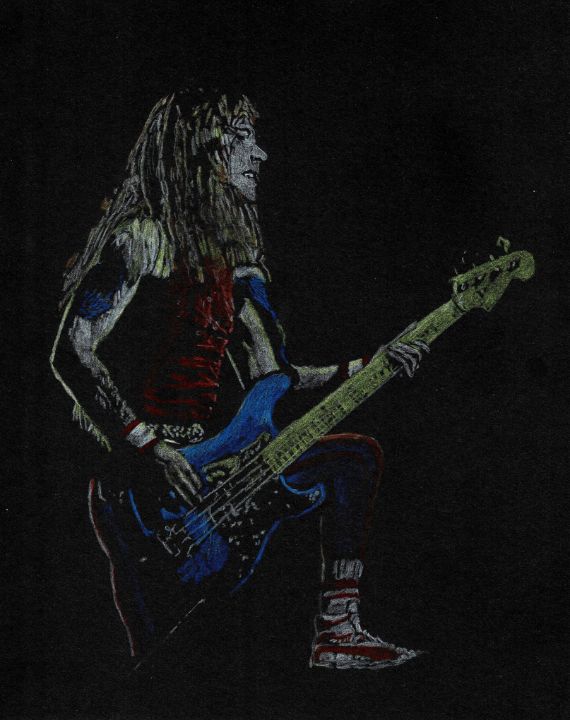 Steve Harris, January 27, 1987 - Martin Popoff - Drawings ...