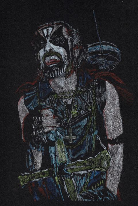 King Diamond, July 30, 1987 - Martin Popoff - Drawings & Illustration ...