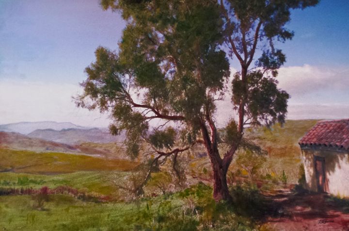 Villa Rosa Sicily Countryside - Terry Restivo - Paintings & Prints ...