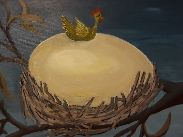 Alien chicken - Andzejs paintings - Paintings & Prints, Animals, Birds ...