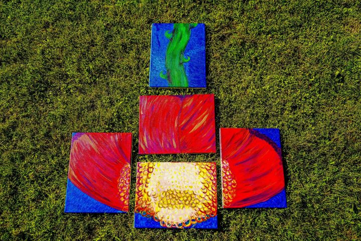 red bloom - Vera - Paintings & Prints, Flowers, Plants, & Trees ...