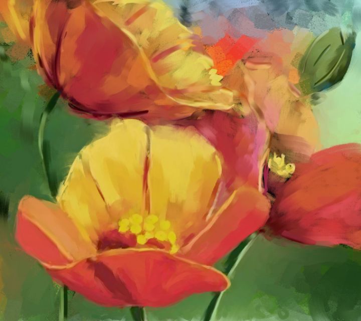 Red Poppy - Peace of Art by Donna L. Johnson - Digital Art & AI ...