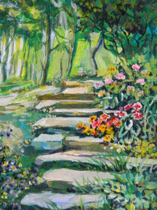 Stepping Stones - LRB Fine Art - Paintings & Prints, Landscapes ...