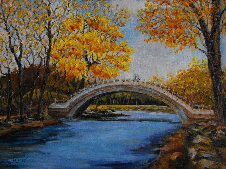 China Bridge - LRB Fine Art - Paintings & Prints, Ethnic, Cultural ...