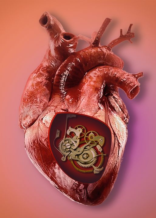Mechanical heart - Peppe Art - Digital Art & AI, Abstract, Organic - ArtPal