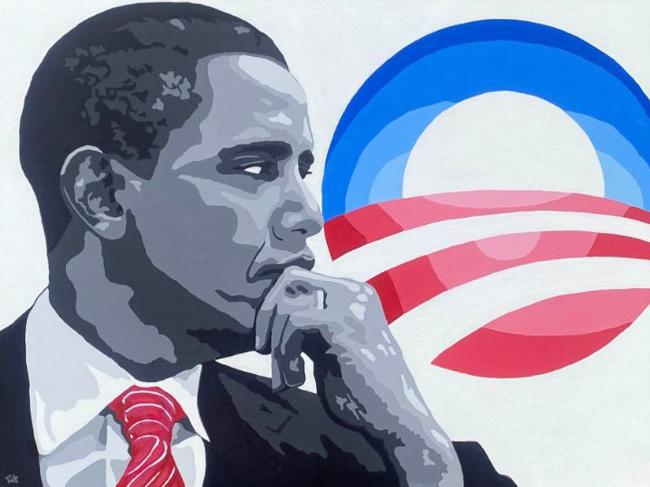 Obama - Eyez Of Ra - Paintings & Prints, People & Figures, Portraits ...