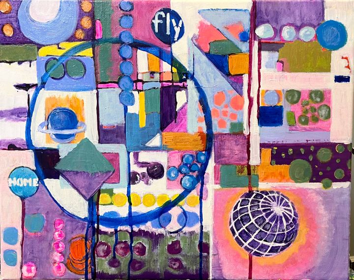 Fly Home. - Carolyn Berkowitz Art - Paintings & Prints, Abstract, Color ...