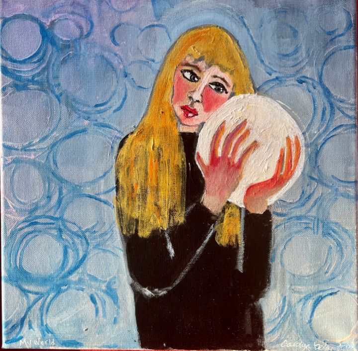 My World - Carolyn Berkowitz Art - Paintings & Prints, People & Figures ...