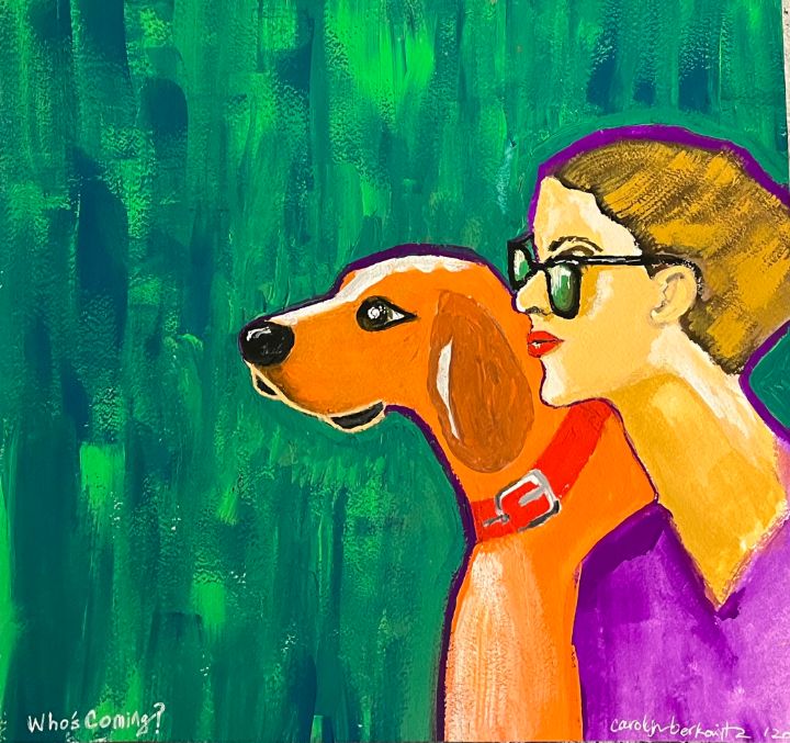 Who’s Coming? (Sale!) - Carolyn Berkowitz Art - Paintings & Prints ...