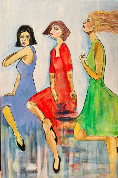 We Three - Carolyn Berkowitz Art - Paintings & Prints, People & Figures ...